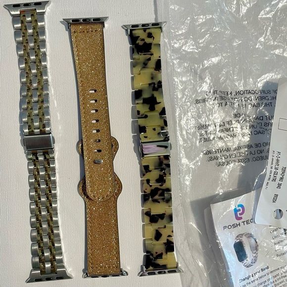 Posh Tech | Wearables | Posh Tech Assorted 3 Pack 38mm Apple Watch ...